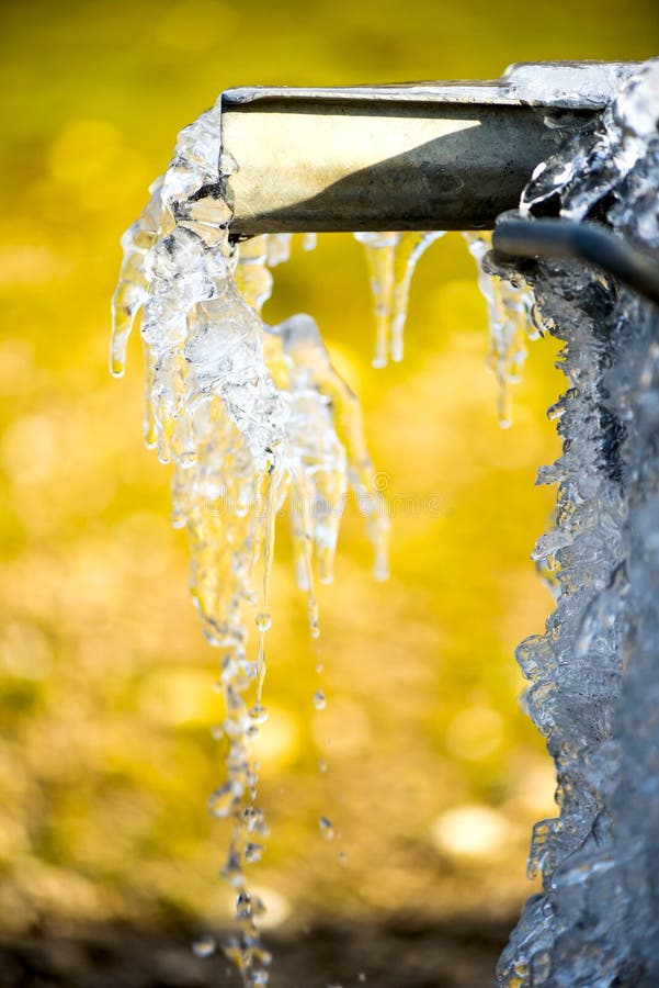 Drops of Water after the Thaw Stock Photo - Image of snow, refraction ...