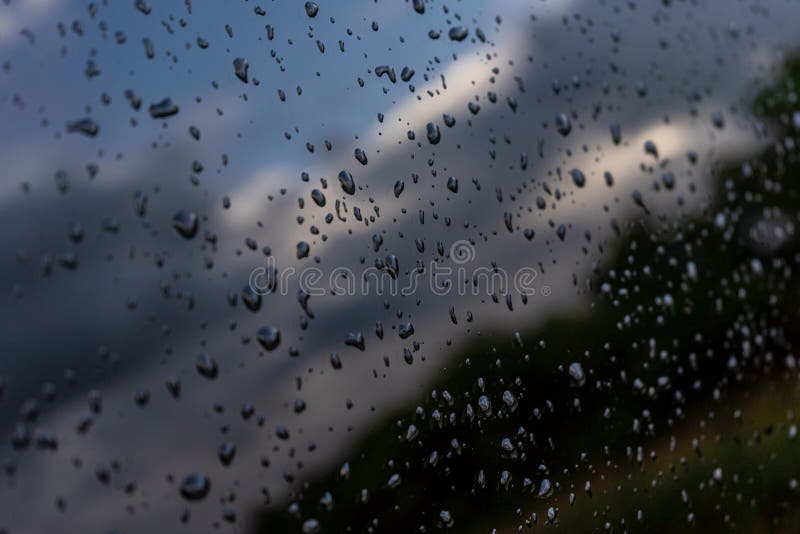 Drops of Water on the Window Stock Image - Image of bubble, abstract ...
