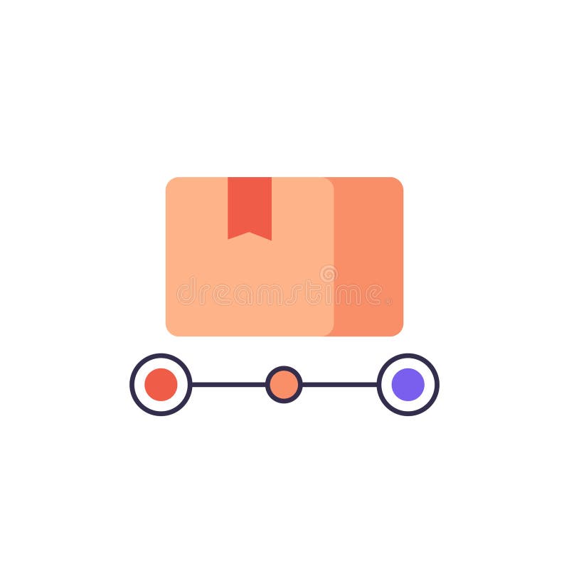 Dropshipping Icon with a Box, Vector Stock Vector - Illustration of ...