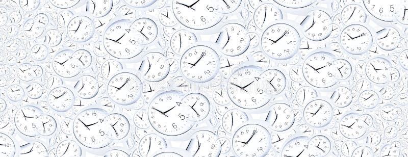 Droste Effect Background with Infinite Clock Spiral. Abstract Design ...