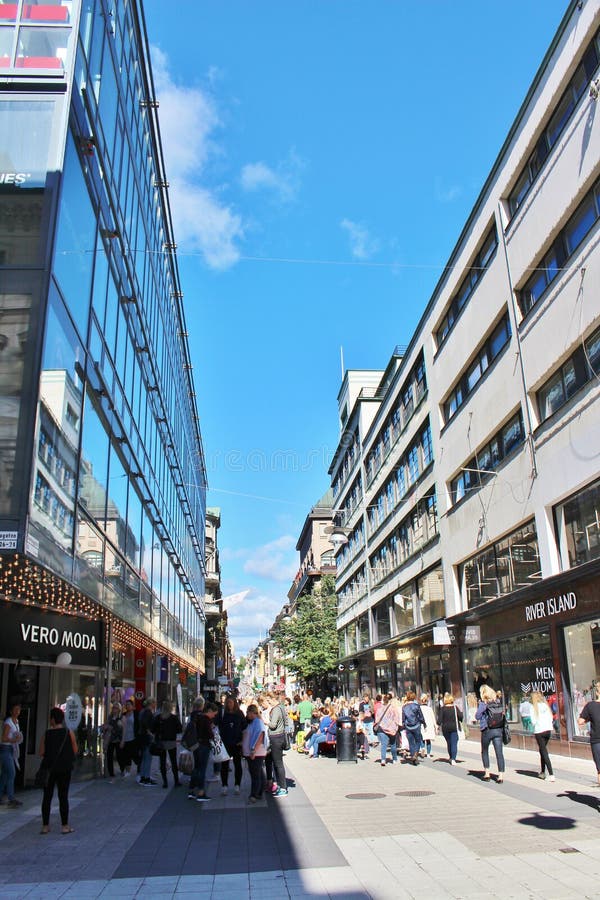 Drottninggatan in Stockholm Editorial Stock Photo - Image of capital ...