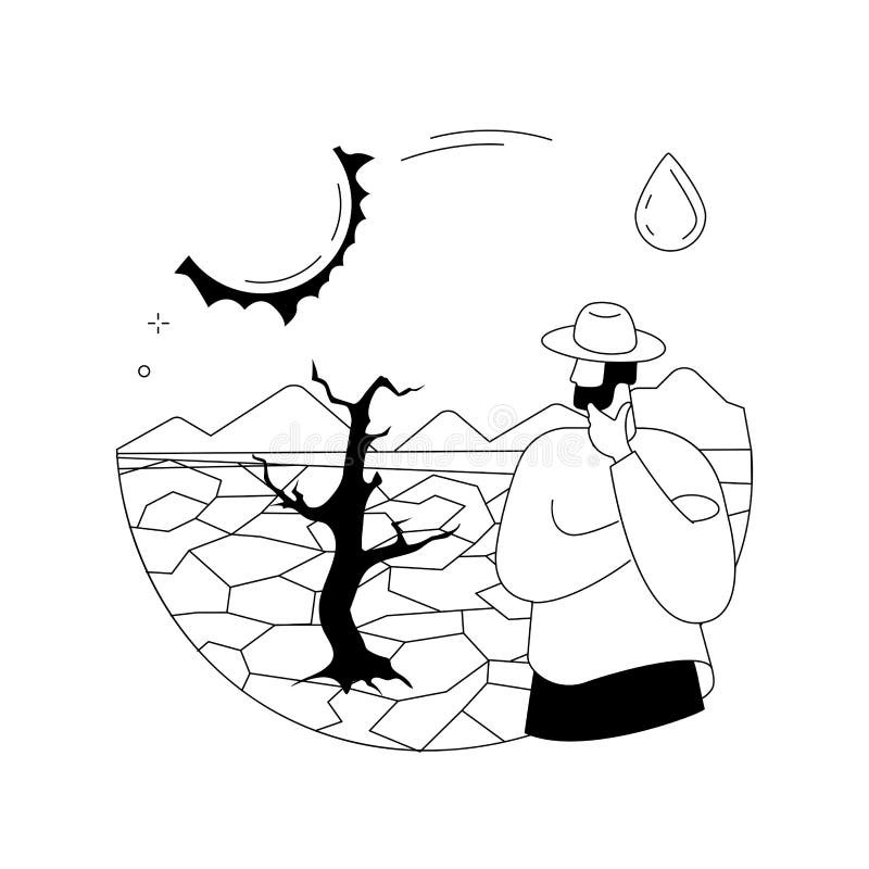 Drought Abstract Concept Vector Illustration Stock Vector ...