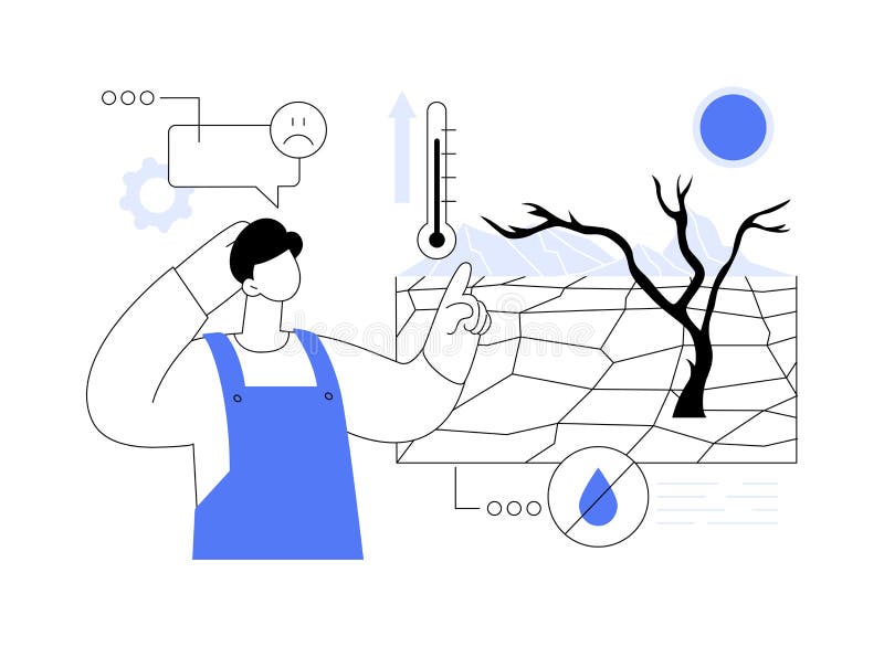 Drought Abstract Concept Vector Illustration. Stock Vector ...