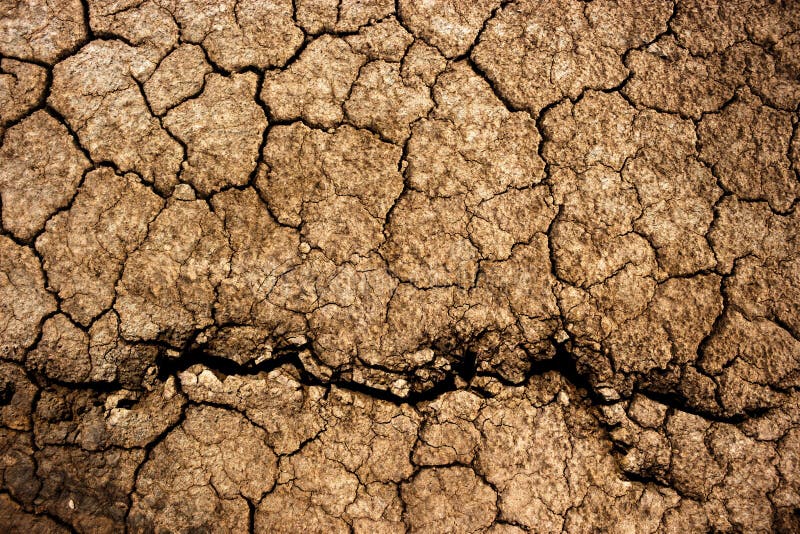 Drought Background, Top View of Dry Earth Soil Texture Stock Photo ...