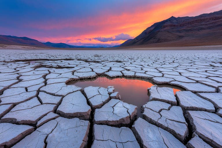 Drought and Climate Change are Portrayed in an Earth Texture with ...