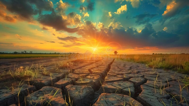 Drought Disaster, Desertification of the Land and Climate Change, Lack ...