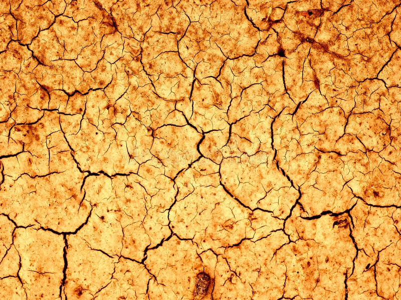 Desert Dried Mud Parched Dirt Earth Representing Climate Change Stock ...