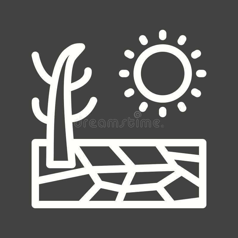 Drought stock vector. Illustration of dead, vector, surface - 87572495