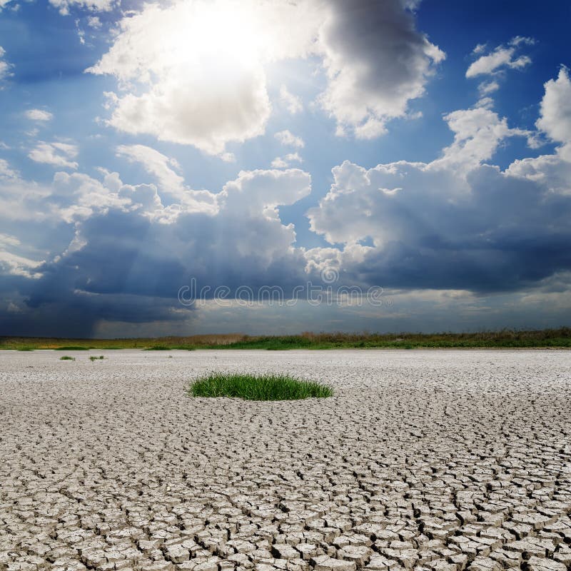 Drought Earth and Sunny Sky Stock Image - Image of dramatic, cloudy ...