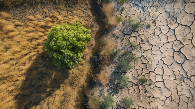 Drought and Flood: Contrasting Environments Stock Photo - Image of muddy, desert: 367271782