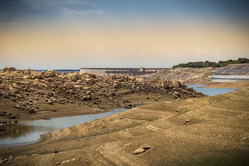 Drought stock image. Image of border, river, blockade - 93205409