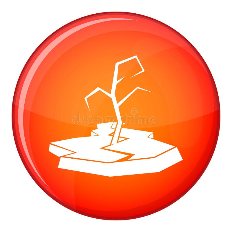 Drought icon digital blue stock vector. Illustration of land - 141935723