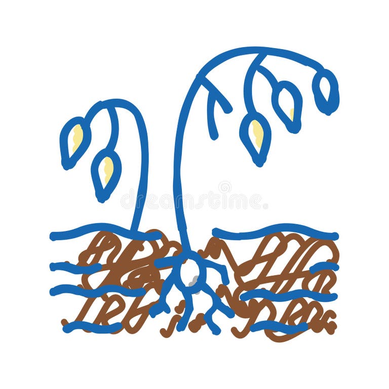 Drought Poverty Problem Icon Doodle Illustration Stock Illustration ...