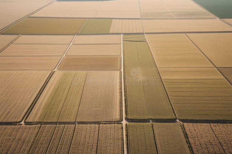 Drought-stricken Fields with Angular Lines Forming Geometric Patterns ...