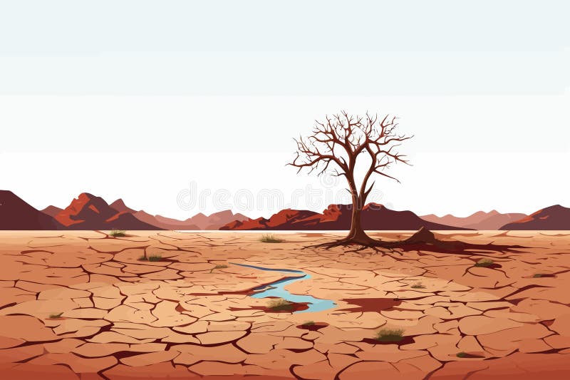 Drought Vector Flat Minimalistic Isolated Illustration Stock Vector ...