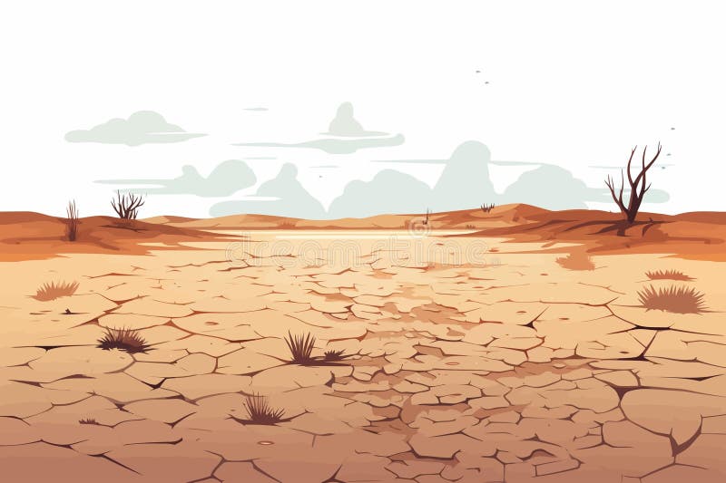Drought Vector Flat Minimalistic Isolated Illustration Stock Vector ...