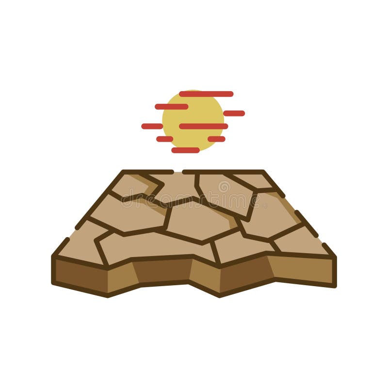 Drought. Vector Illustration Decorative Design Stock Vector ...