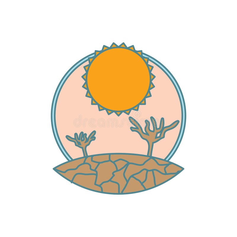 Drought. Vector Illustration Decorative Design Stock Vector ...