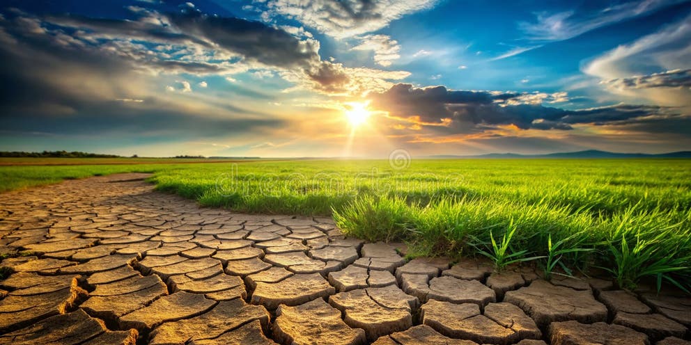Droughtstricken Grasslands a Visual Representation of Climate Change ...