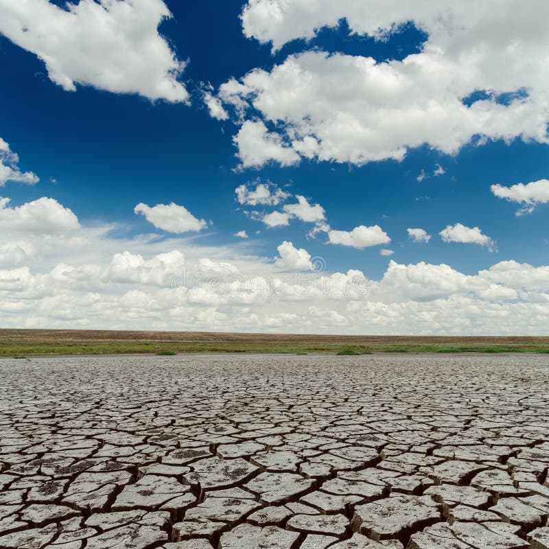 Drouht Earth and Dramatic Clouds Stock Photo - Image of concept ...