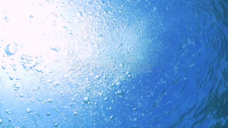 Man Drowning in Ocean Forming Air Bubbles Stock Footage - Video of ...