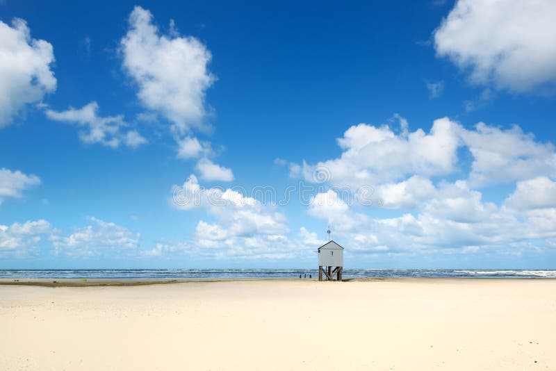 Drowning House at the Beach Stock Photo - Image of alarm, island: 41694000