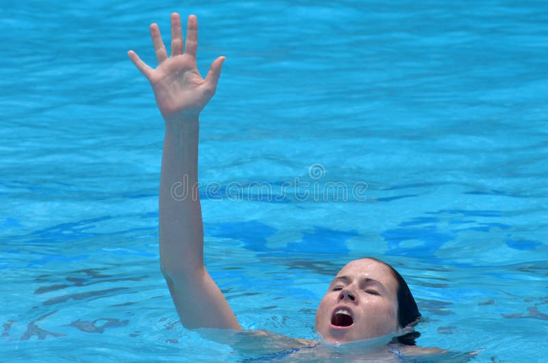 Drowning woman stock image. Image of activity, recreation - 47584033