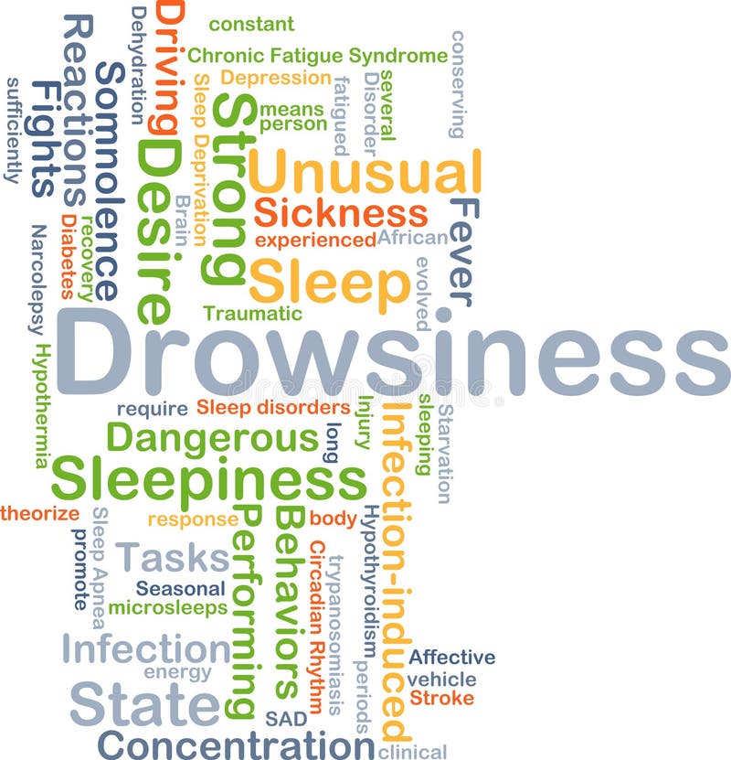 Drowsiness Background Concept Stock Illustration - Illustration of ...