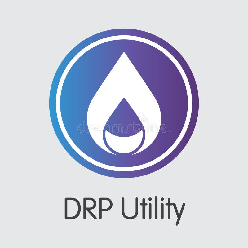Drp Utility - Cryptocurrency Icon. Stock Vector - Illustration of asset ...