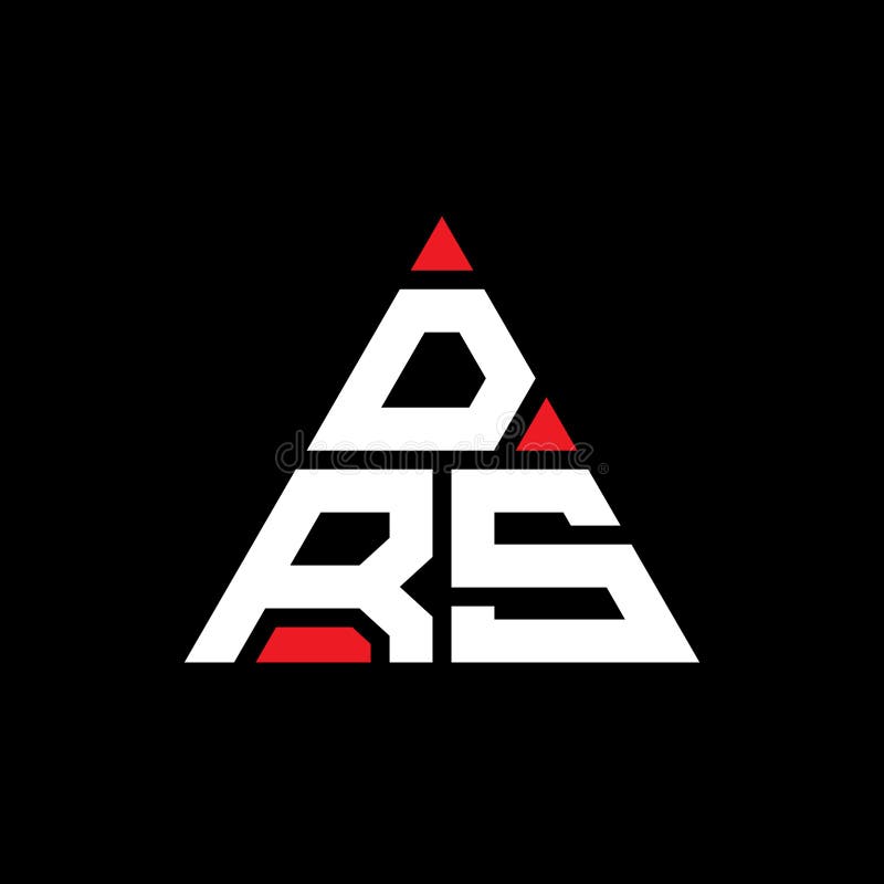 DRS Triangle Letter Logo Design with Triangle Shape. DRS Triangle Logo ...