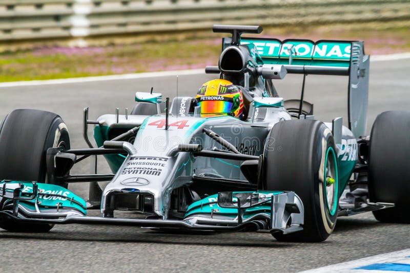 MERCEDEZ AMG-HAMILTON-GP F1 MONACO 2017 Obraz Editorial - Obraz ...