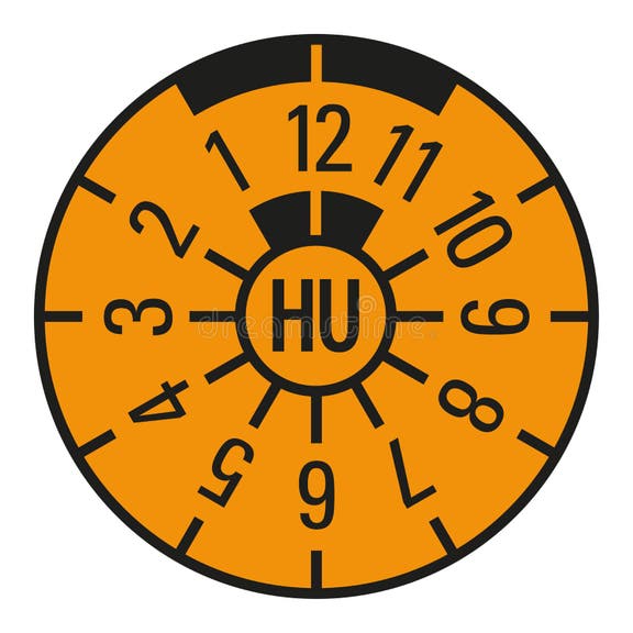 TUV TÜV Sticker for Technical Car Inspection in Germany Stock Vector ...