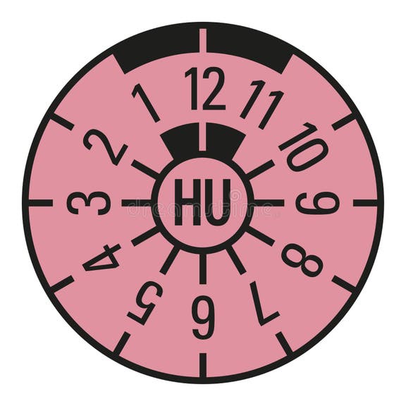 TUV TÜV Sticker for Technical Car Inspection in Germany Stock Vector ...