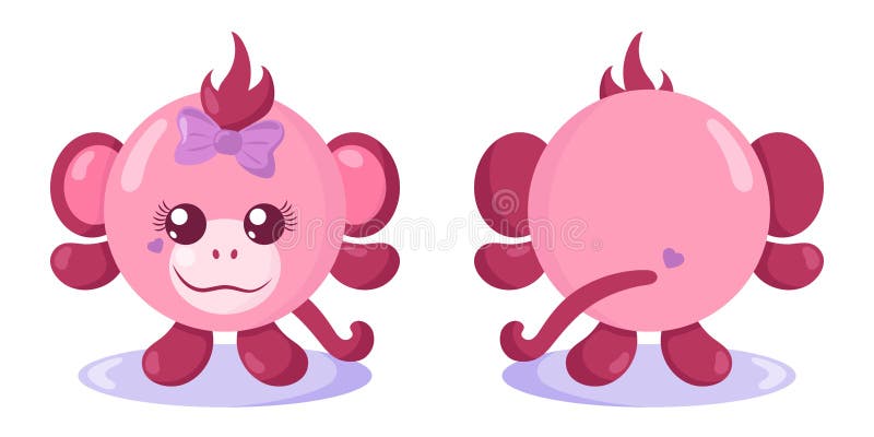 Front Back Monkey Stock Illustrations – 72 Front Back Monkey Stock ...