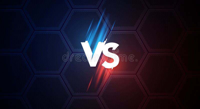 Battle Concept. Versus Sign on Metal Background Stock Vector ...