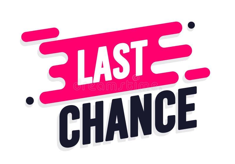 Dynamic Liquid Label with Text Last Chance Stock Vector - Illustration ...