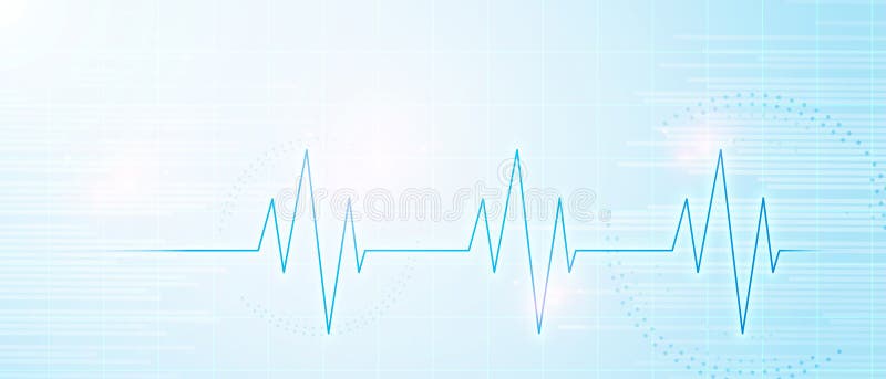 Abstract Medical or Sience ECG Background Stock Vector - Illustration ...