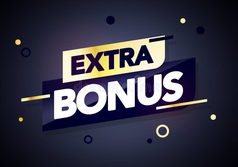 Luxury Golden Extra Bonus Label Stock Vector - Illustration of cool ...