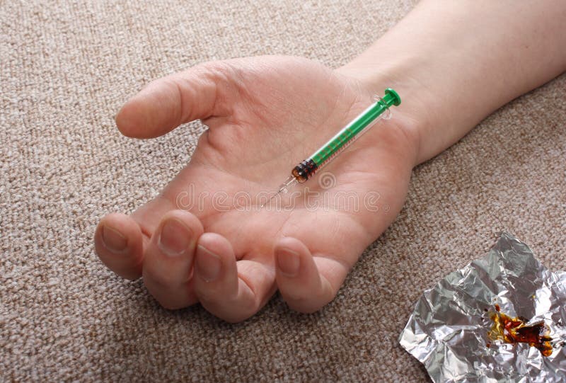 Drug Abuse Victim stock image. Image of junky, injection - 18331467