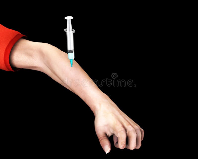 Drug Addict With Needle In Arm 3 Picture. Image: 5607150