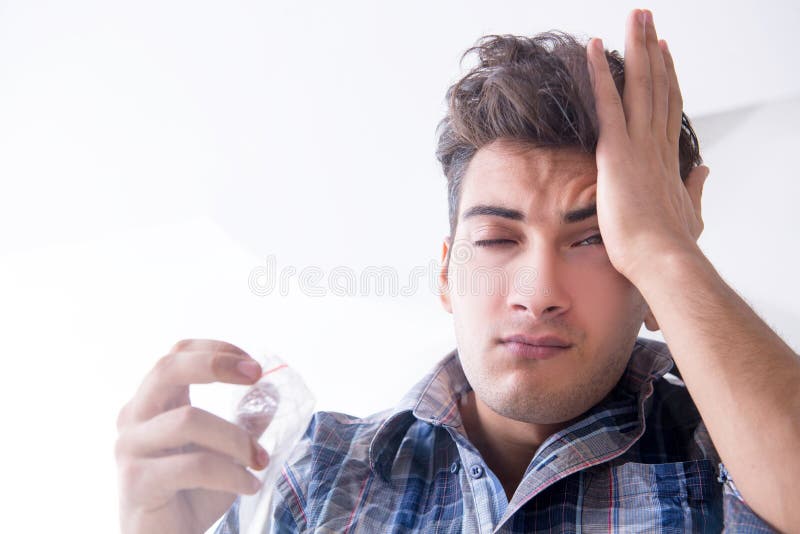 The Drug Addict Sniffing Cocaine Narcotic Stock Image - Image of boss ...