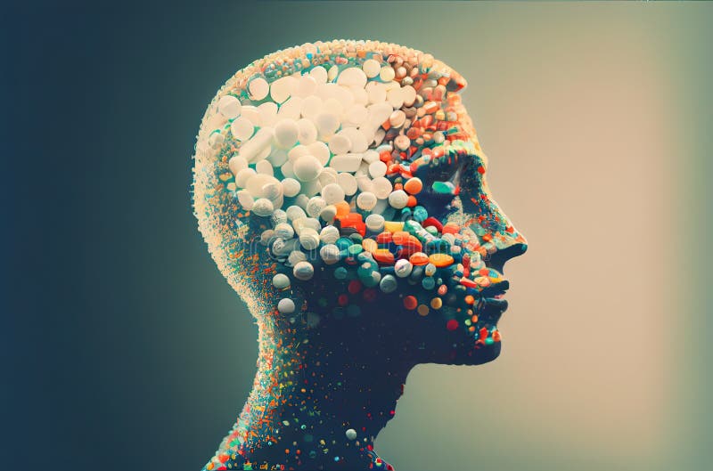 Drug addiction concept stock illustration. Illustration of pressure ...