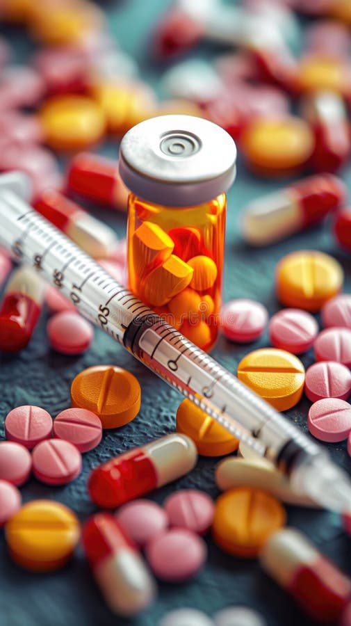 Drug Administration Techniques with Intravenous and Oral Methods Stock ...