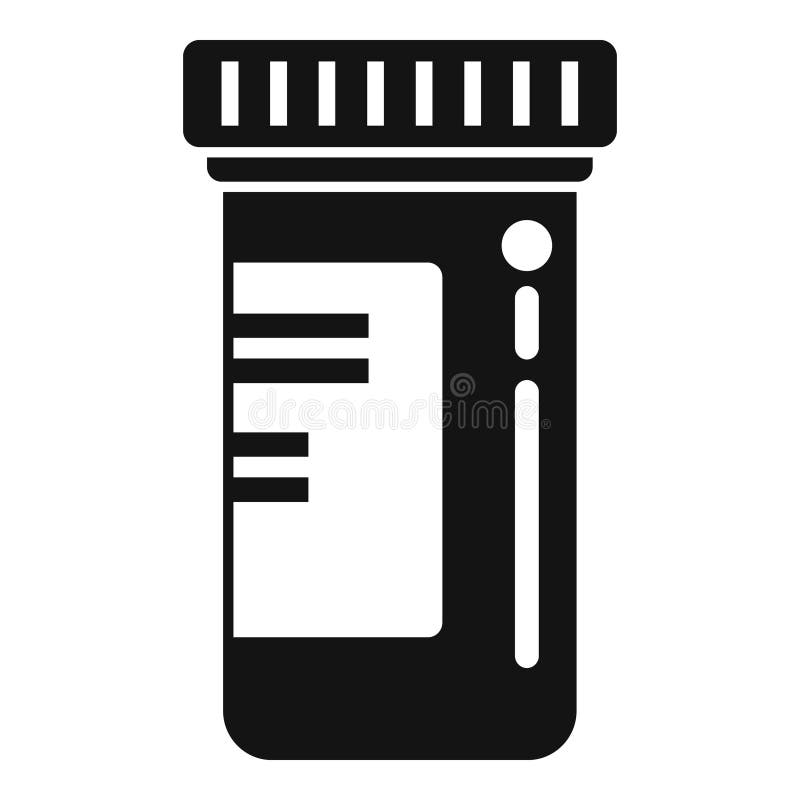 Drug Bottle Icon Simple Vector. Bacteria Disease Stock Vector ...