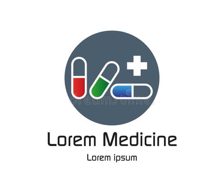 Drug Capsule Logo Design stock illustration. Illustration of clinic ...
