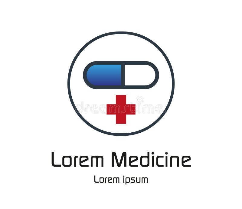 Drug Capsule Logo Design editorial stock image. Illustration of cure ...