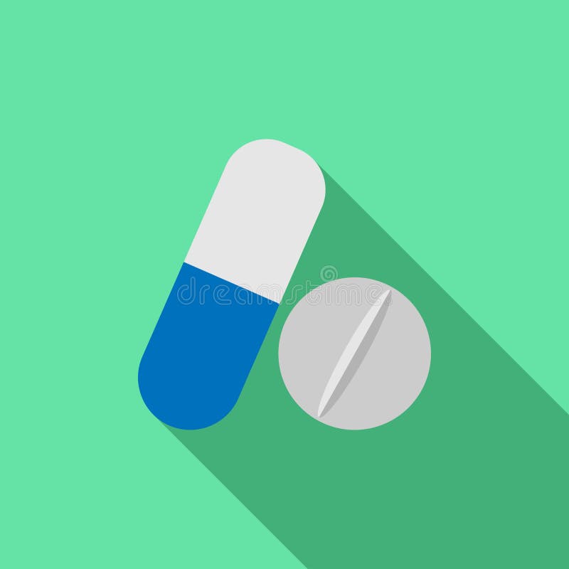 Drug icon stock vector. Illustration of white, medication - 78711915