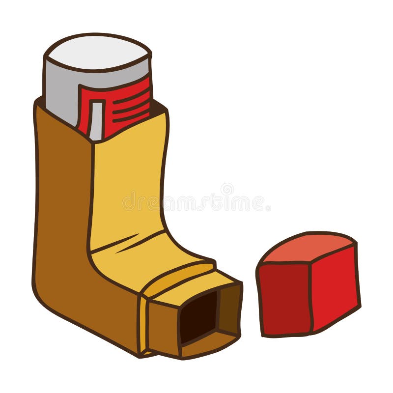 Drug Inhaler for Asthma Icon Stock Illustration - Illustration of ...