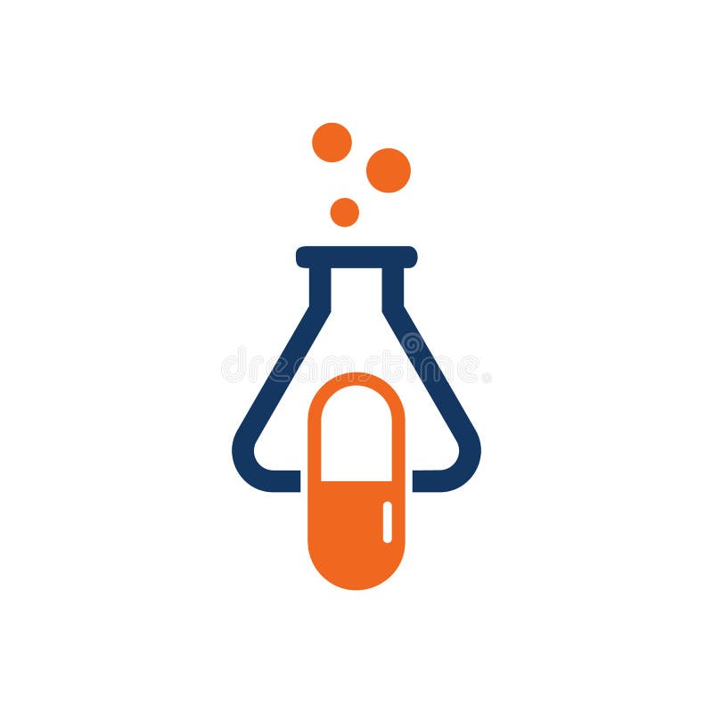 Drug Lab Logo Icon Design stock vector. Illustration of company - 126492839