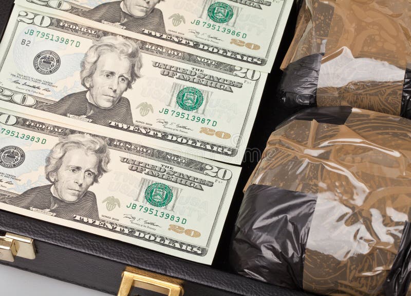 Drug money stock photo. Image of cocaine, narcotics, parcels - 18705242